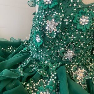 Handmade | Dresses | Girls Glitz Pageant Cupcake Holiday Dress In Kelly ...